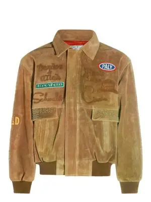 PALY Sunset Embellished Suede Jacket - Brown