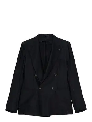 Tagliatore Double Breasted Wool Blazer - Multicolor