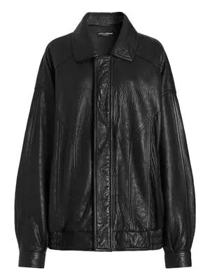 Dolce & Gabbana Leather Jacket - Black