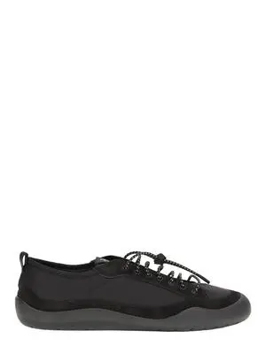 Prada Leather And Fabric Sneakers - Black