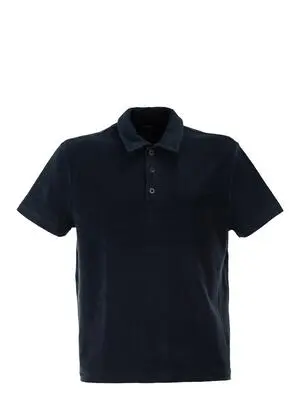 A.p.c. Julian Organic Cotton Terry Polo Shirt - Blue