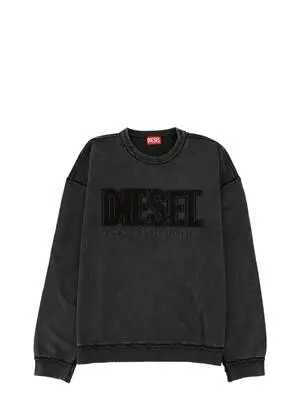 DIESEL® S-boxt-raw-v1" Crewneck Sweatshirt - Gray