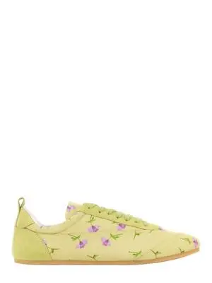 JIL SANDER JIL SANDER Printed Canvas Sneakers Multicolor