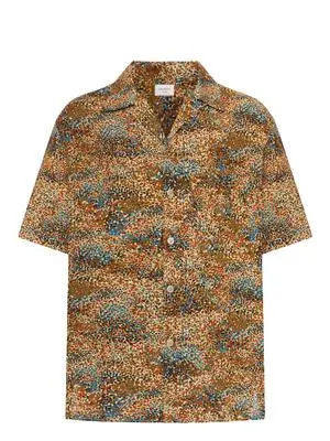 SAINT LAURENT Saint Laurent Men Micro-Patterned Shirt With A Dotted Effect