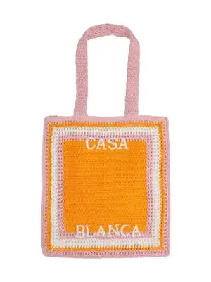Casablanca Tote Bag With Logo - Orange