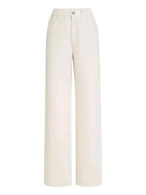 Brunello Cucinelli BRUNELLO CUCINELLI Wide Leg Cotton Pants Multicolor