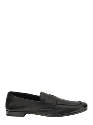 Prada Leather Loafers - Black