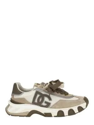 Dolce & Gabbana Leather And Mesh Sneakers - Multicolor