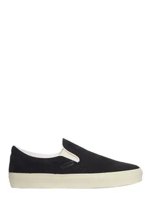TOM FORD TOM FORD Jude Perforated Suede Slip-On Sneakers Black