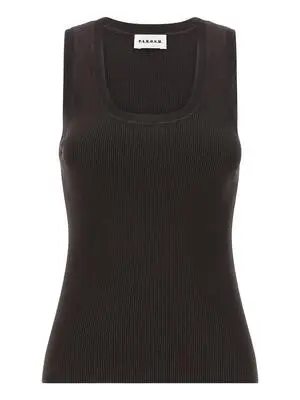 P.A.R.O.S.H P.A.R.O.S.H. Ribbed Cotton Blend Top