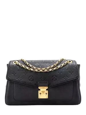 LOUIS VUITTON Monogram Empreinte Leather Saint Germain Pm Shoulder Bag - Black