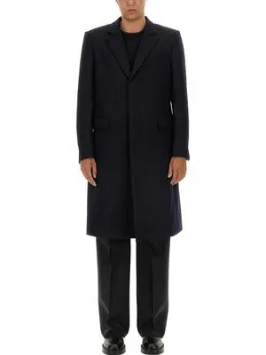 Givenchy Long Wool Coat - Blue