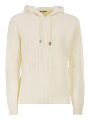 TAGLIATORE TAGLIATORE Hunter Ribbed Jumper With Hood