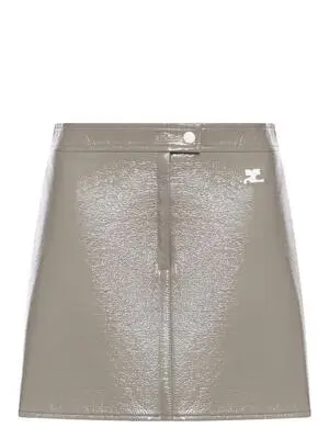 COURREGES Courrèges Vinyl Mini Skirt Re-edition - Multicolor
