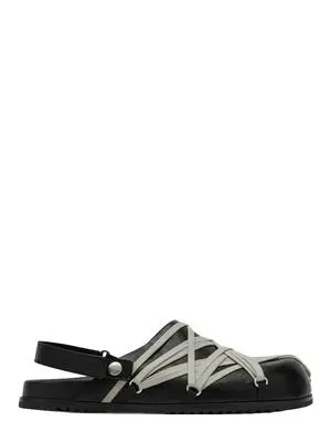 Rick Owens Megalaced Mules - Black