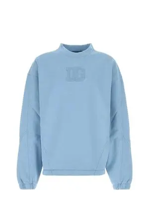 Dolce & Gabbana Azzurro Cotton Sweatshirt - Blue
