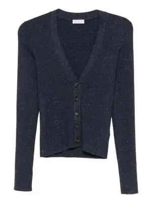 Brunello Cucinelli Wool Cardigan - Multicolor
