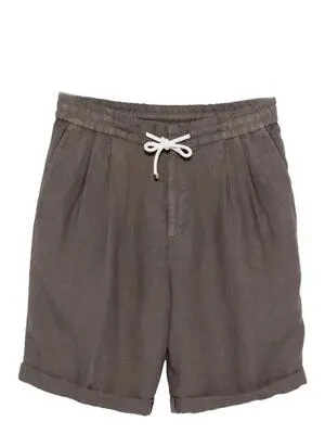 Brunello Cucinelli Linen Bermuda Shorts - Multicolor