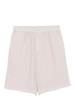 Brunello Cucinelli Linen Bermuda Shorts - Cream