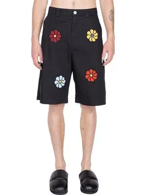 Moncler 1 Jw Anderson Floral Bermuda Shorts - Black