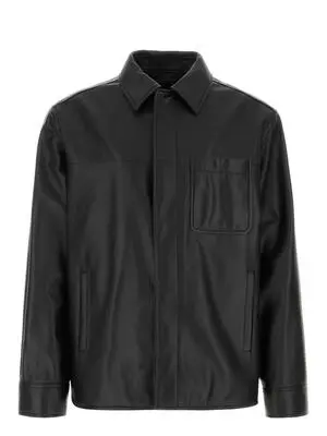 Loewe Leather Shirt - Black