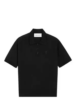 Ami Polo Shirts - Black