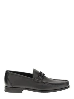 FERRAGAMO FERRAGAMO Gancini Buckle Loafers Black