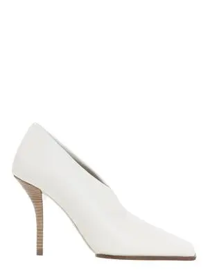 Alaïa ALAIA 90 White Lamb Leather Pumps Multicolor