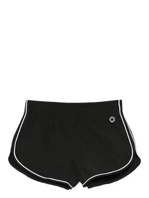 Kenzo Logo Patch Contrast Trim Mini Shorts - Black