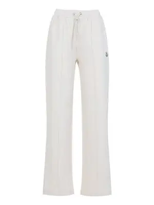 Moncler Wide Leg Sweat Bottoms With Drawstring Waistband - Multicolor