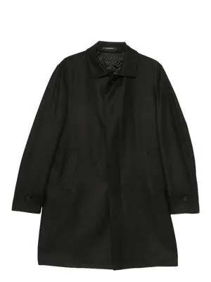 Tagliatore Single Breasted Coat - Black