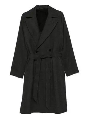 Tagliatore Double Breasted Wool Coat - Gray