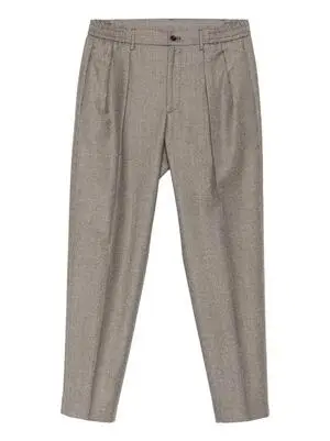 TAGLIATORE TAGLIATORE Tailored Houndstooth Wool Trousers