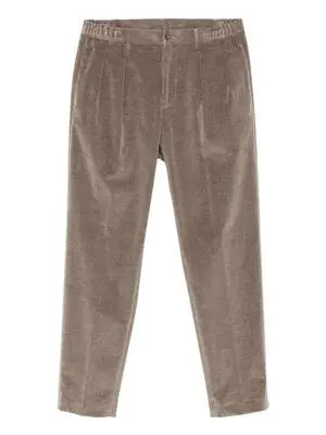Tagliatore Tailored Corduroy Trousers - Brown