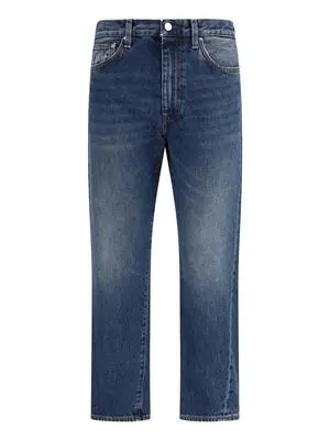 TOTEME Washed Twisted Seam Jeans - Blue
