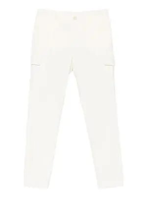 Tagliatore Off-white Corduroy Tailored Trousers - Cream