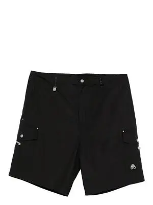 Moose Knuckles Polyester Cargo Shorts - Black