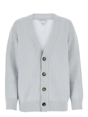 Bottega Veneta Powder Stretch Cashmere Blend Cardigan - Blue