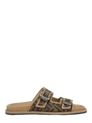 Fendi Jacquard Ff Motif Sandals - Multicolor