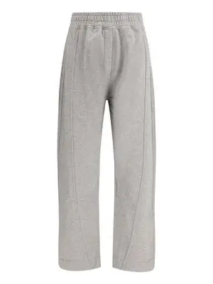 GANNI Embroidered Paneled Pants - Gray