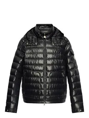 Moncler Padded Down Jacket With Detachable Hood - Blue
