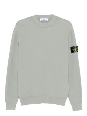 Stone Island Ribbed Soft Organic Cotton Crewneck Pullover - Multicolor