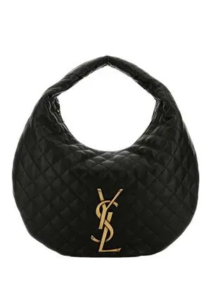 Saint Laurent Nappa Leather Icare Shoulder Bag - Black