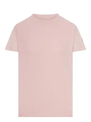 Moncler Cotton T-shirt With Embroidered Logo - Multicolor