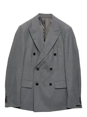 Prada Grey Jackets Blazers - Gray