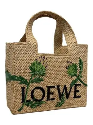 Loewe LOEWE Paula's Ibiza Small Raffia Tote Multicolor