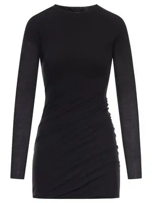 JIL SANDER JIL SANDER Double-Layered Cotton Mini Dress