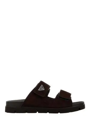 Prada Suede Sandals - Brown