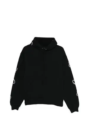 Balenciaga Balenciaga Black Cotton Drawstring Hoodie Black