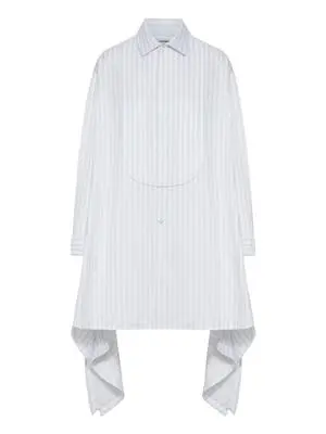 JW Anderson Striped Poplin Shirt Dress - Multicolor